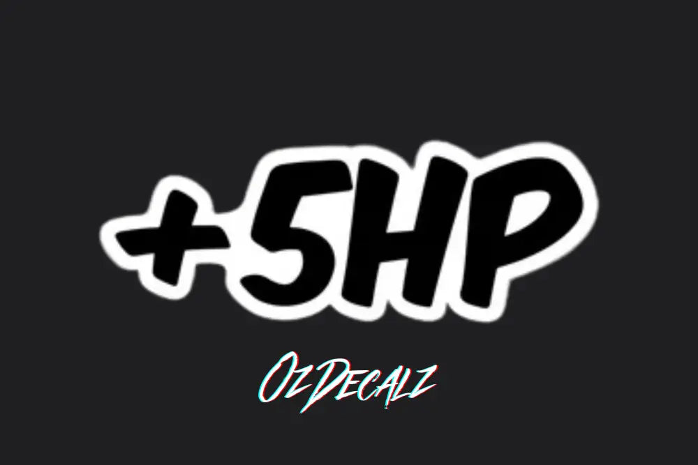 STICKER: +5HP – OzDecalz