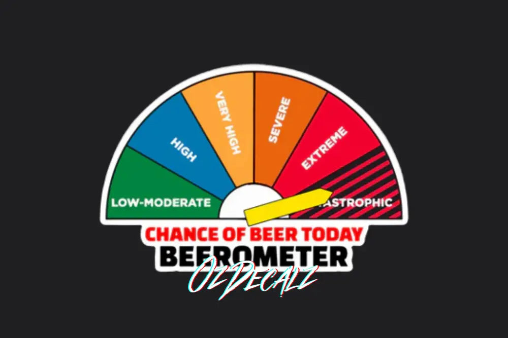 Beerometer Sticker | Funny Car Decal Australia – OzDecalz