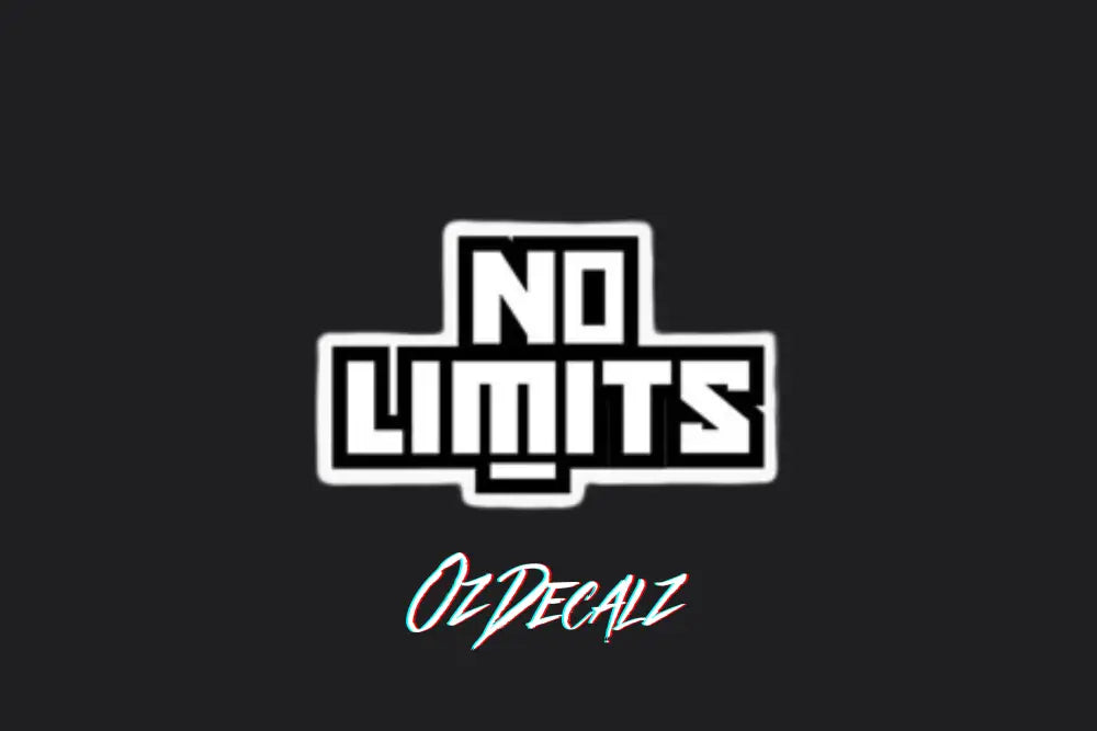 STICKER: NO LIMITS – OzDecalz